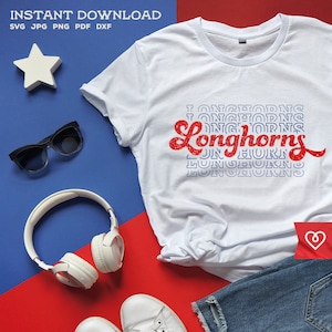 Longhorns School Spirit Svg Longhorn Pride Png Retro Longhorns Team ...