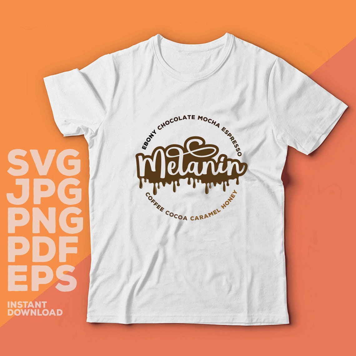 Melanin Svg Melanin Shades of Brown Svg Melanin Popping Svg Black Woman ...