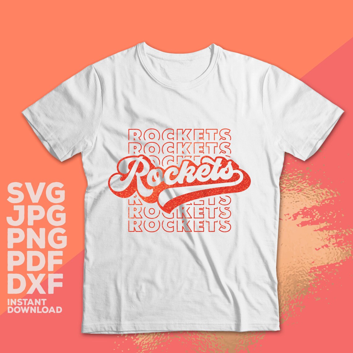 Rockets Svg School Spirit Rockets Retro Design Svg Rocket Pride Png ...