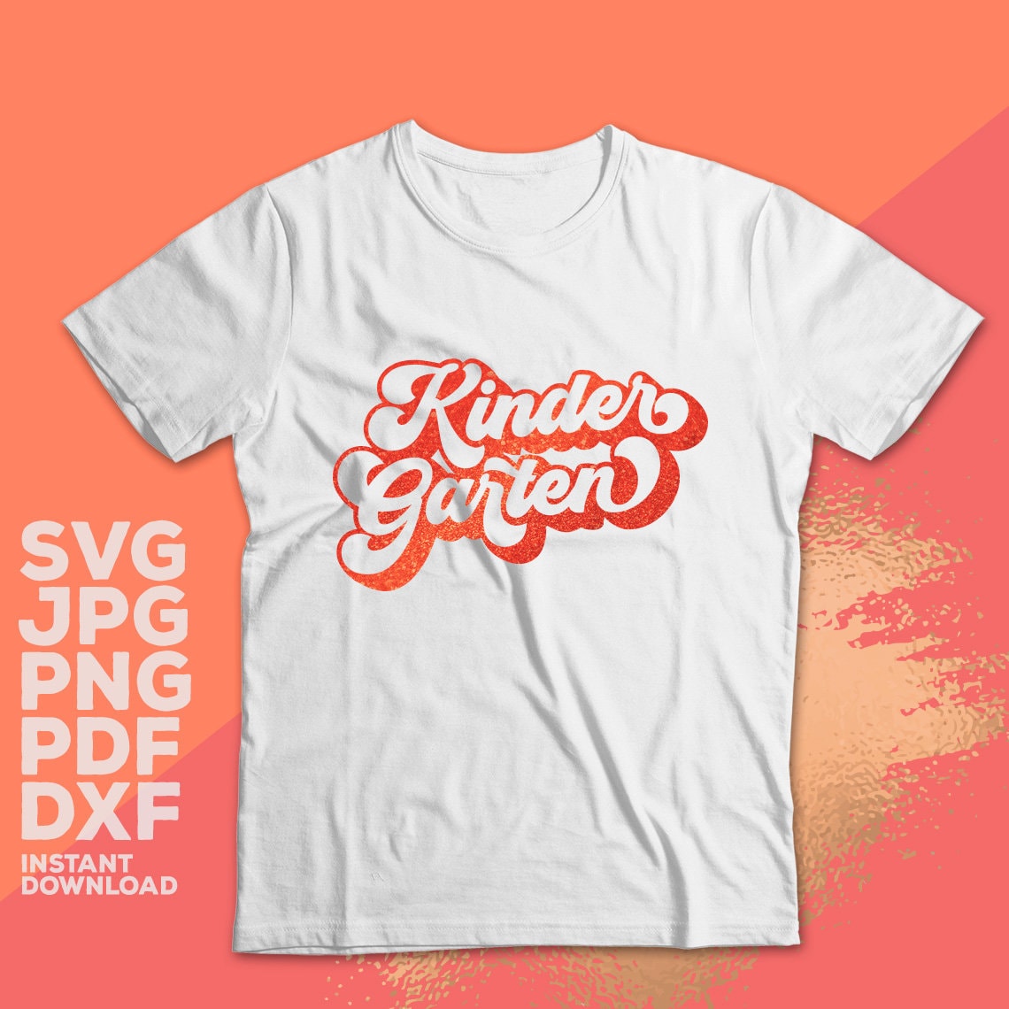 Kindergarten Svg Retro Rainbow Svg Back to School Hello - Etsy