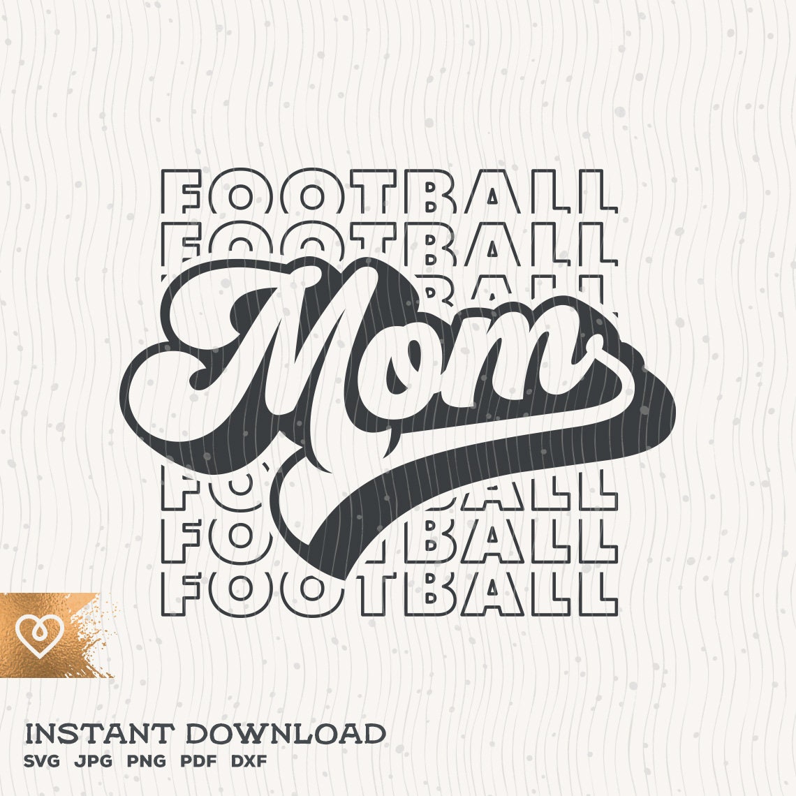 Football Mom Svg School Spirit Retro Design Football Svg | Etsy