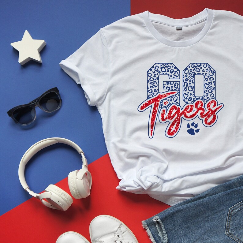 Go Tigers Svg School Spirit Png Tiger Pride Cheer Svg Tiger - Etsy