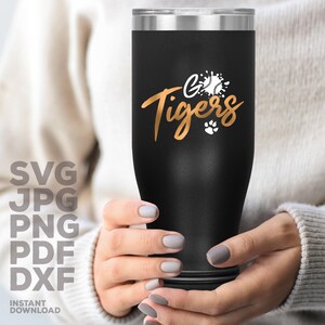 Go Tigers Svg Baseball Tiger Pride Svg Tigers School Spirit Cheer Svg ...