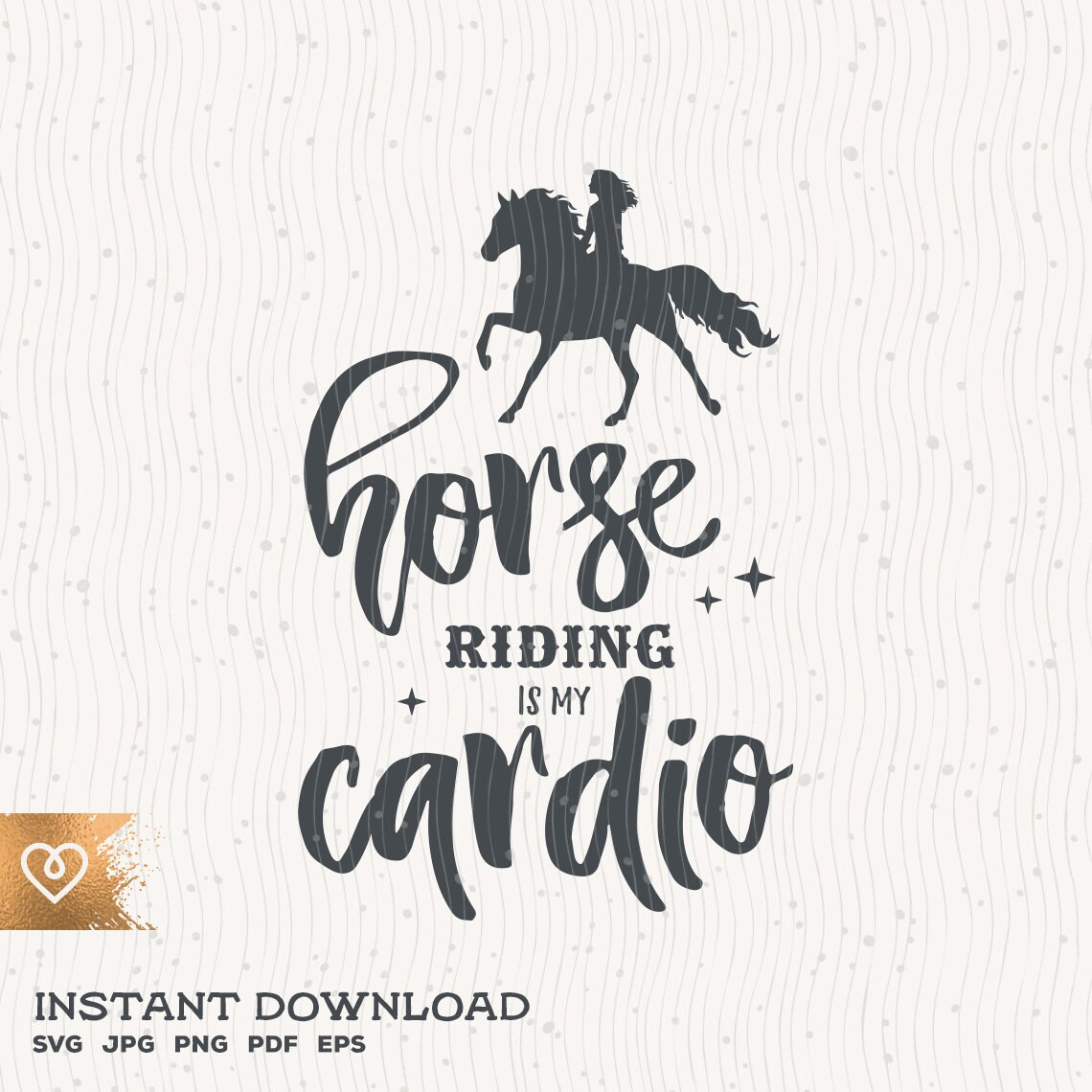 Horse Svg Riding is My Cardio Svg Girl Ride A Horse Silhouette - Etsy
