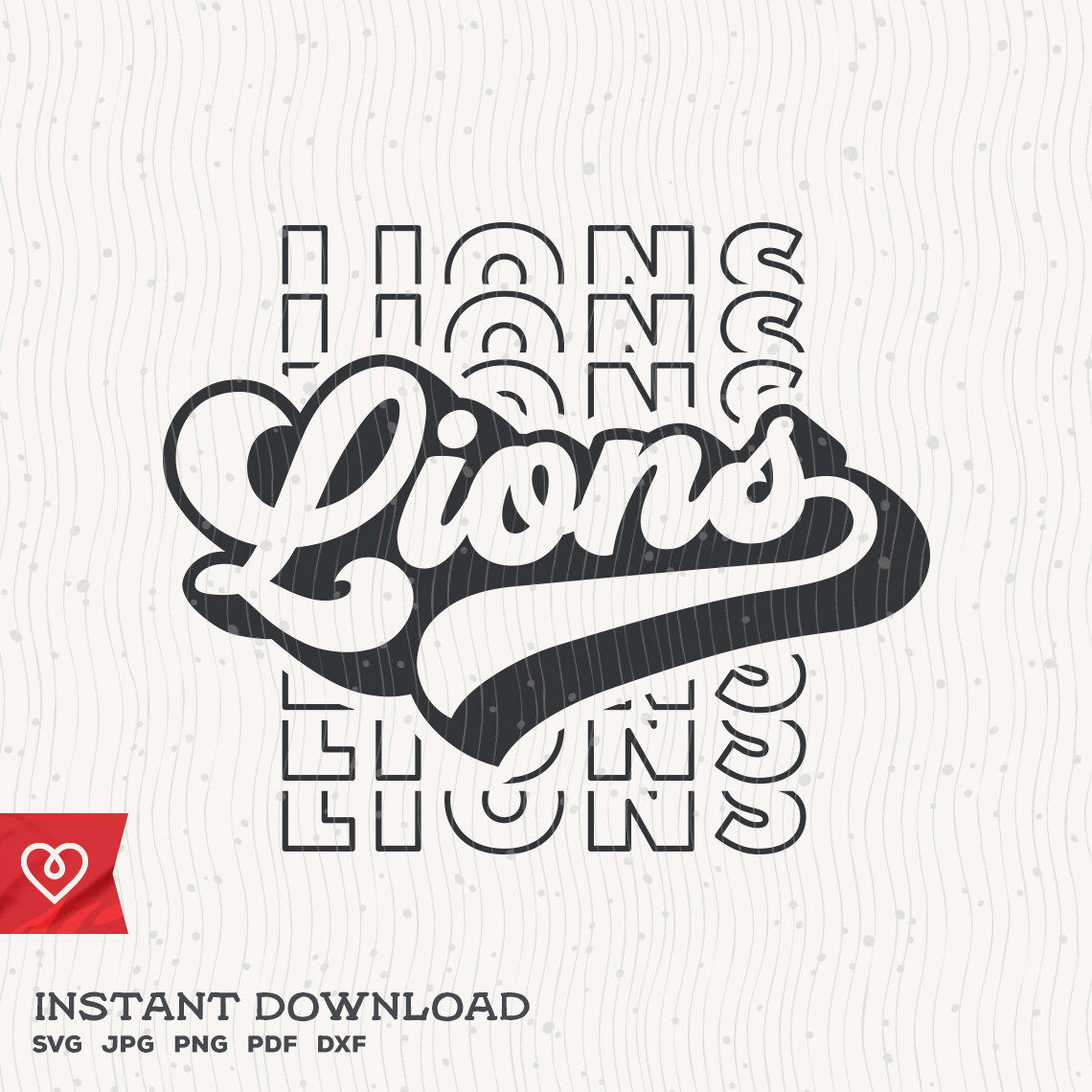 Lions Retro School Spirit Svg Lion Pride Png Lions Cheer - Etsy