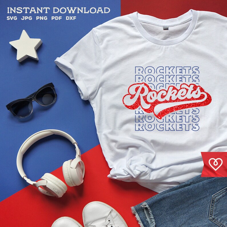 Rockets Svg School Spirit Rockets Retro Design Svg Rocket Pride Png ...