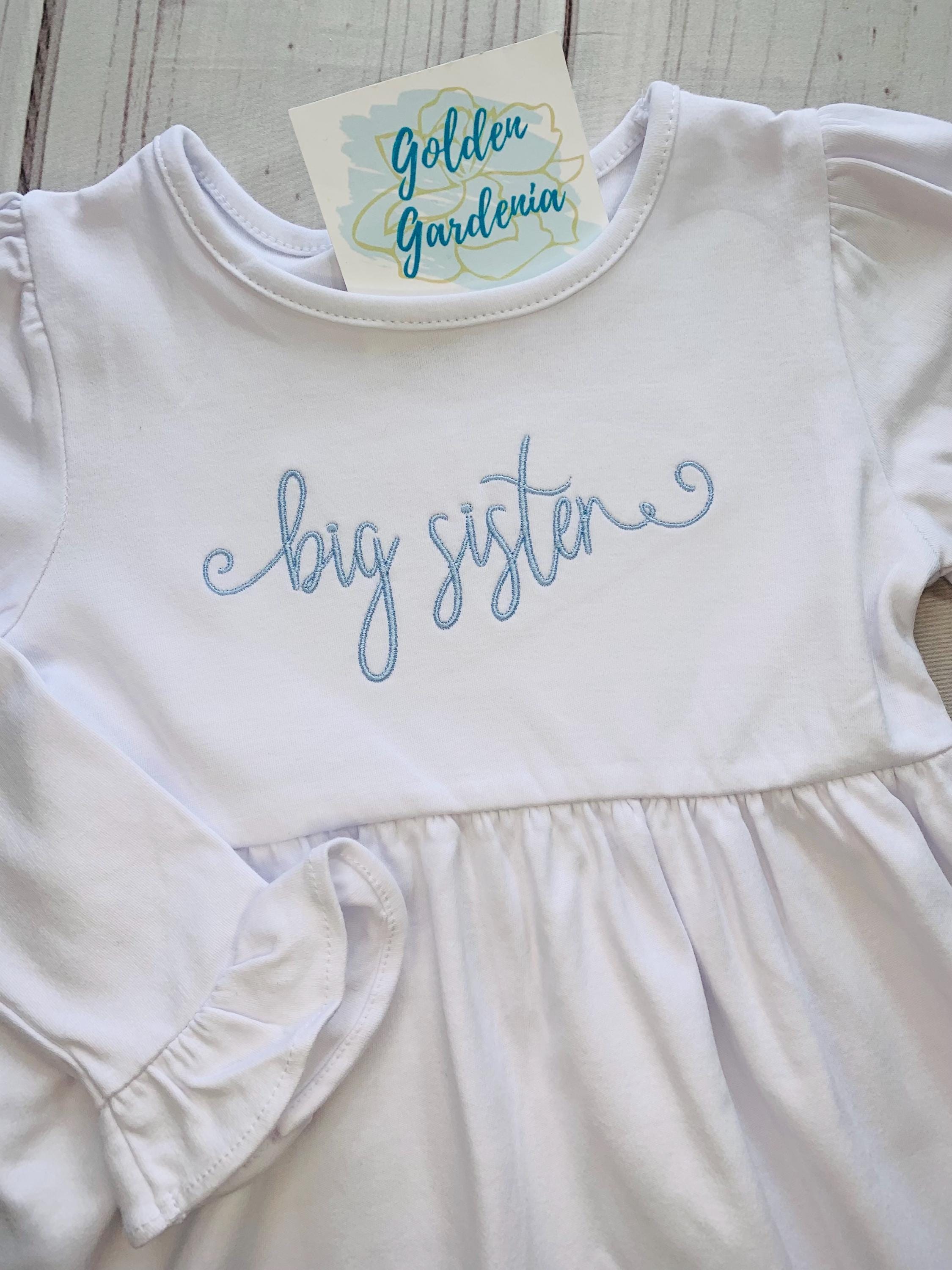 White Monogrammed Dress | Girls Personalized Dress | Girls Monogrammed ...