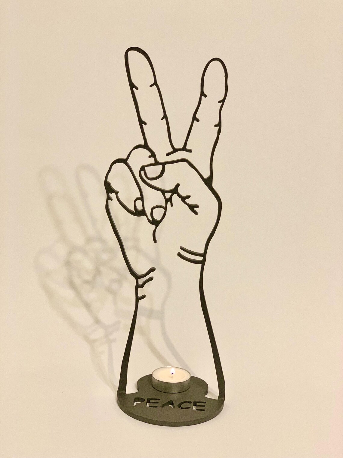 Peace Hand Desk Top Sculpture - Etsy