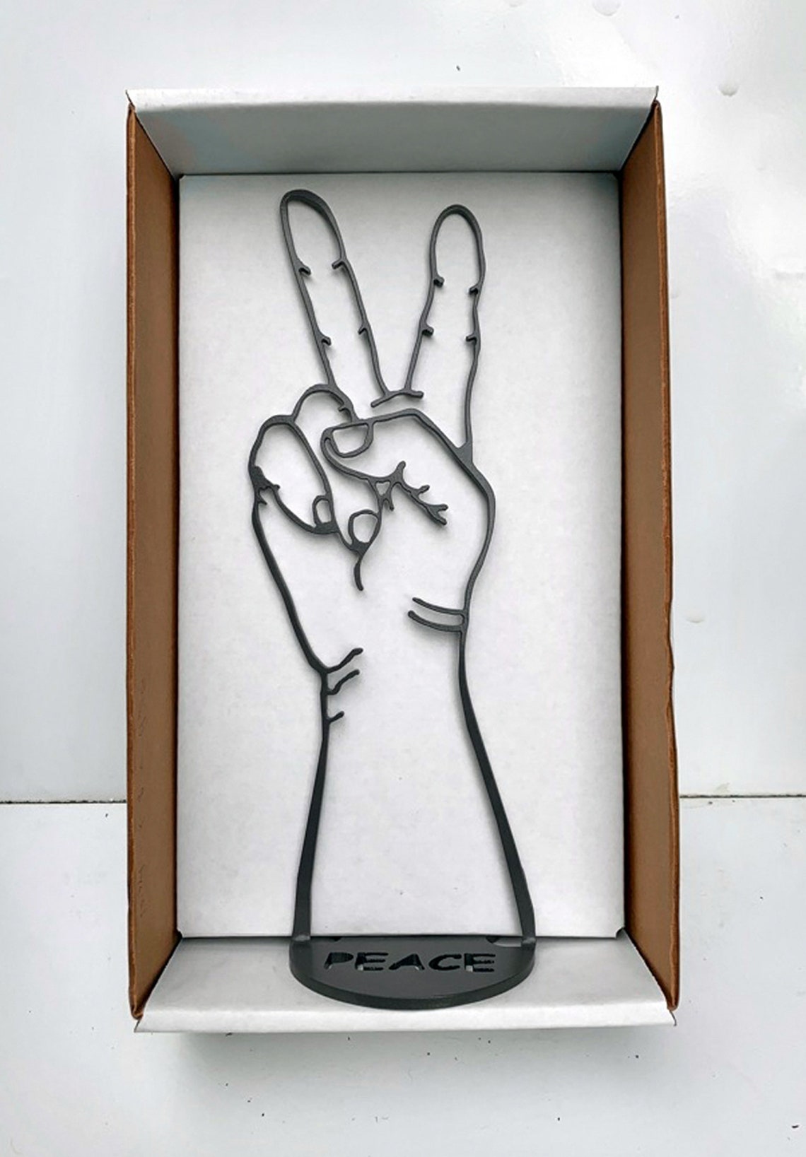 Peace Hand Desk Top Sculpture - Etsy