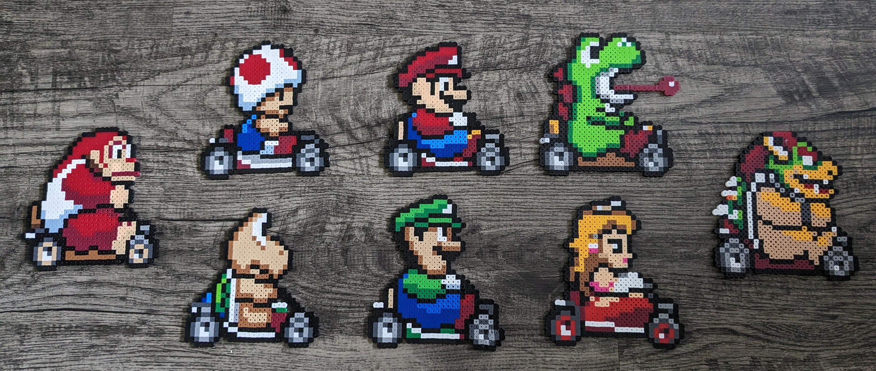 Perler Mario Kart