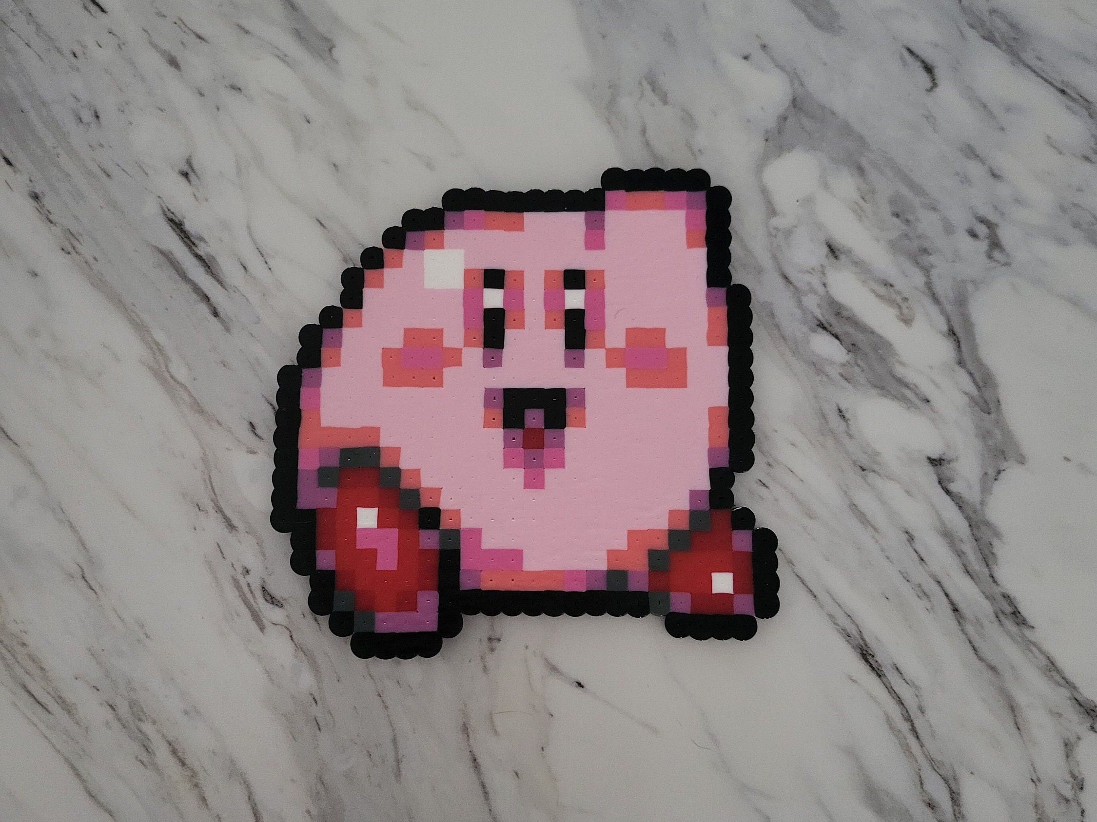 Minecraft Pixel Art Kirby Grid