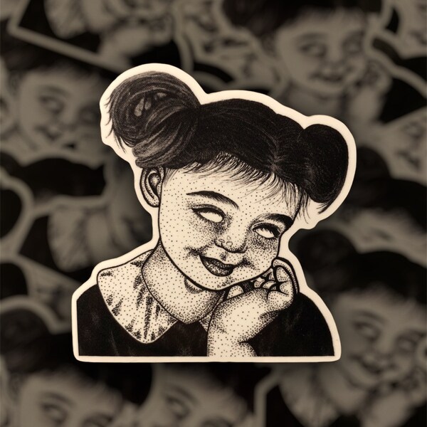Creepy Stickers - Etsy