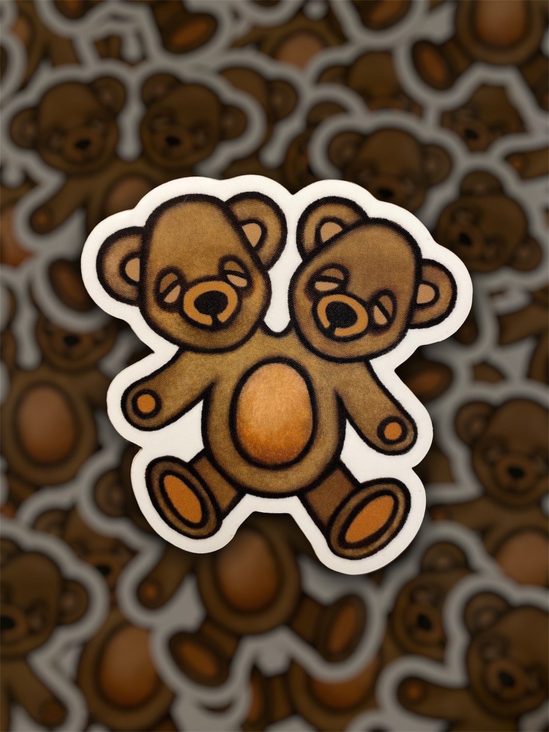 Two-headed Teddy Bear Handmade Creepy Dark Gothic Art - Etsy