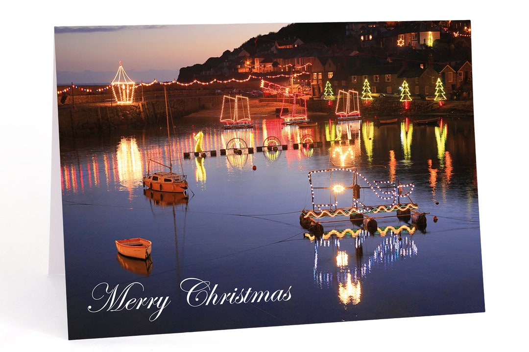 A5 folded From A4 Cornish Christmas Cards Featuring the - Etsy