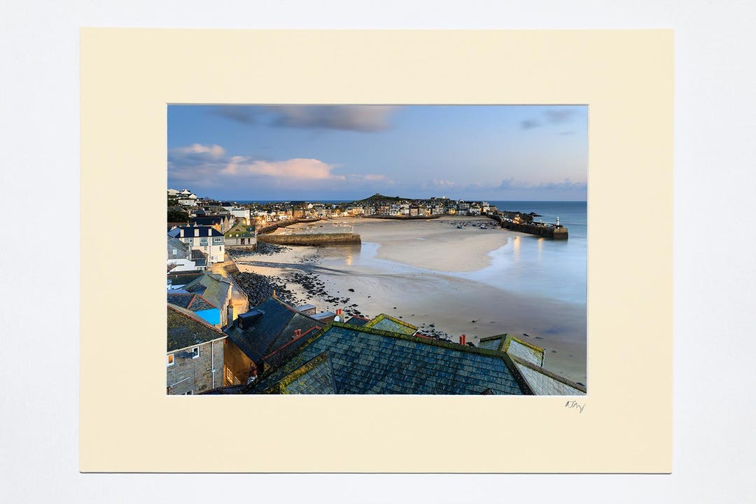 St Ives Harbour. 7x5″, A4 or A3 Photograph in Ivory or White Mount With ...