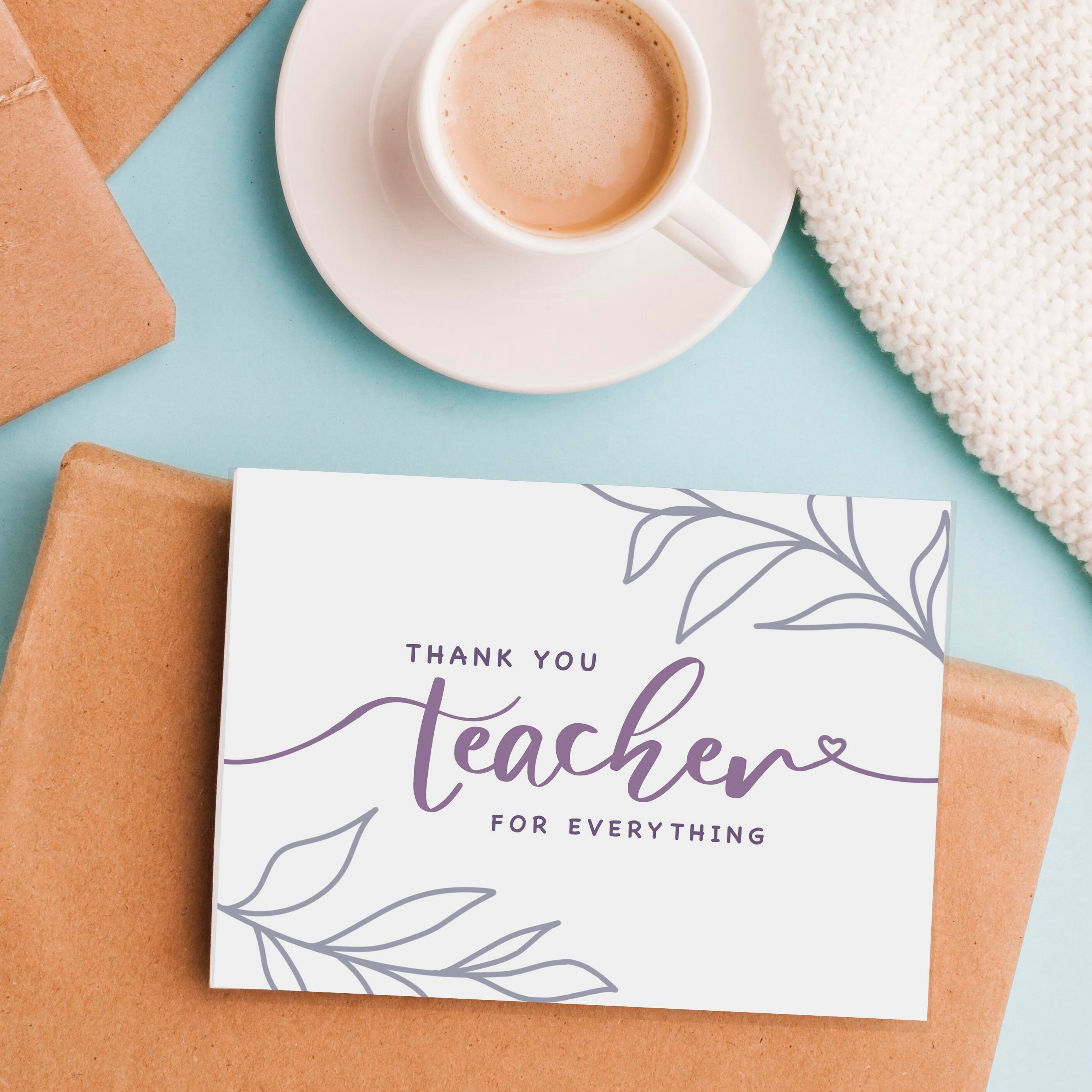 Teacher Appreciation Card High Quality Heavyweight Paper - Etsy