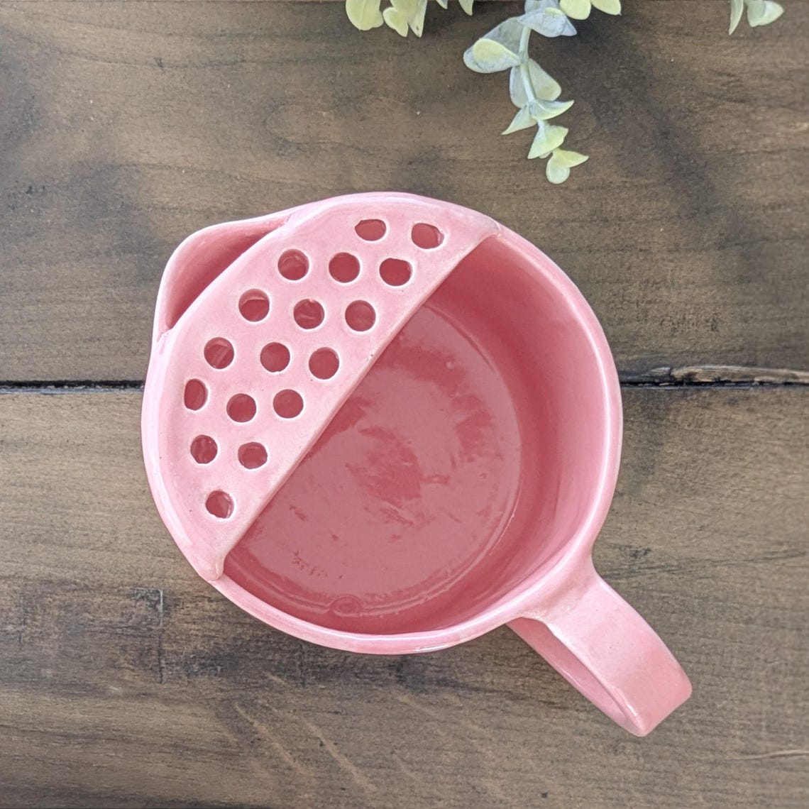 Handcrafted Ceramic Strainer for Berries, Nuts, Pasta, Herbs and Small ...