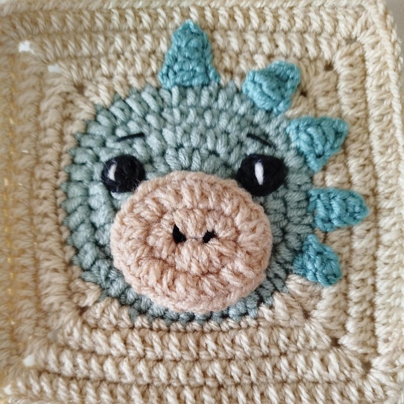 Jurassic Dinosaur Granny Squares Crochet Pattern PDF Digital Download ...