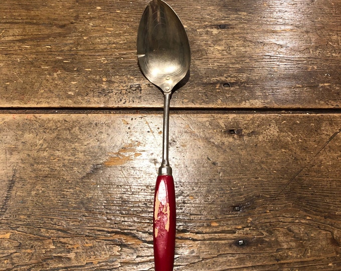 1950's Siegler Red Handled Spoon - Etsy