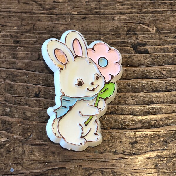 Hallmark Bunny Pin - Etsy