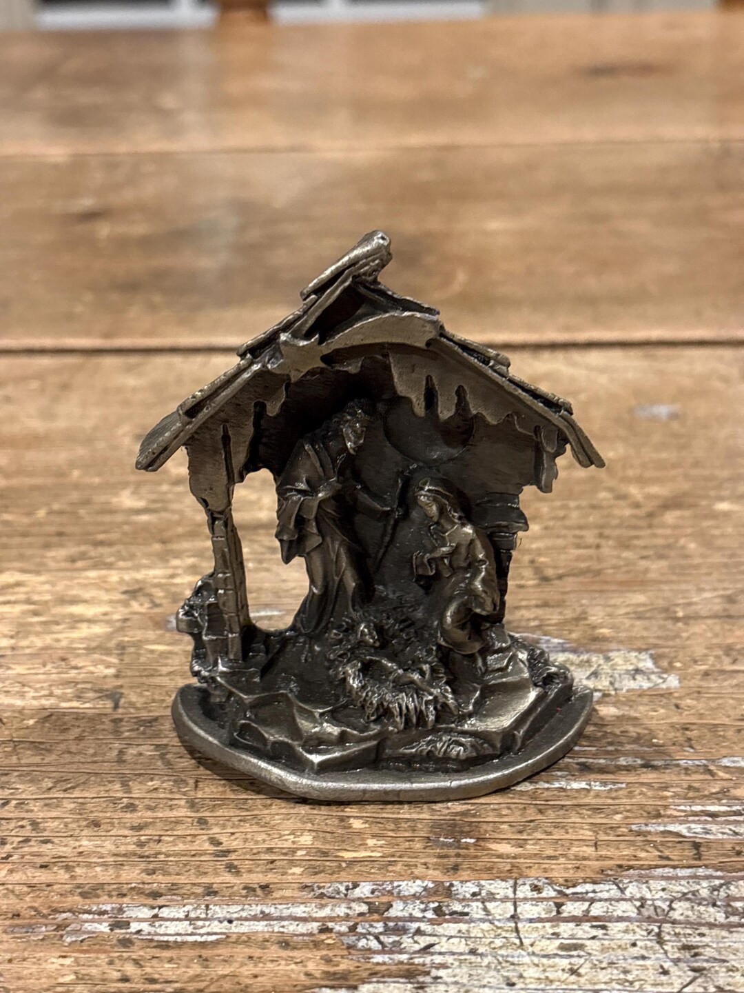 Pewter Nativity Set - Etsy