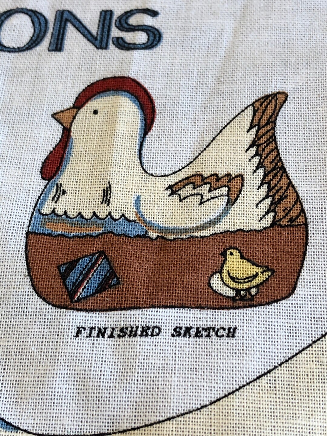 Susan Winget Collection "agatha the Hen" Panel - Etsy