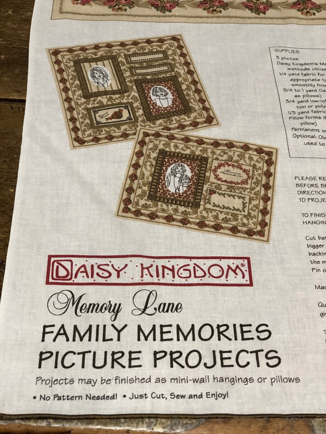 Daisy Kingdom Picture Projects Fabric Panel - Etsy