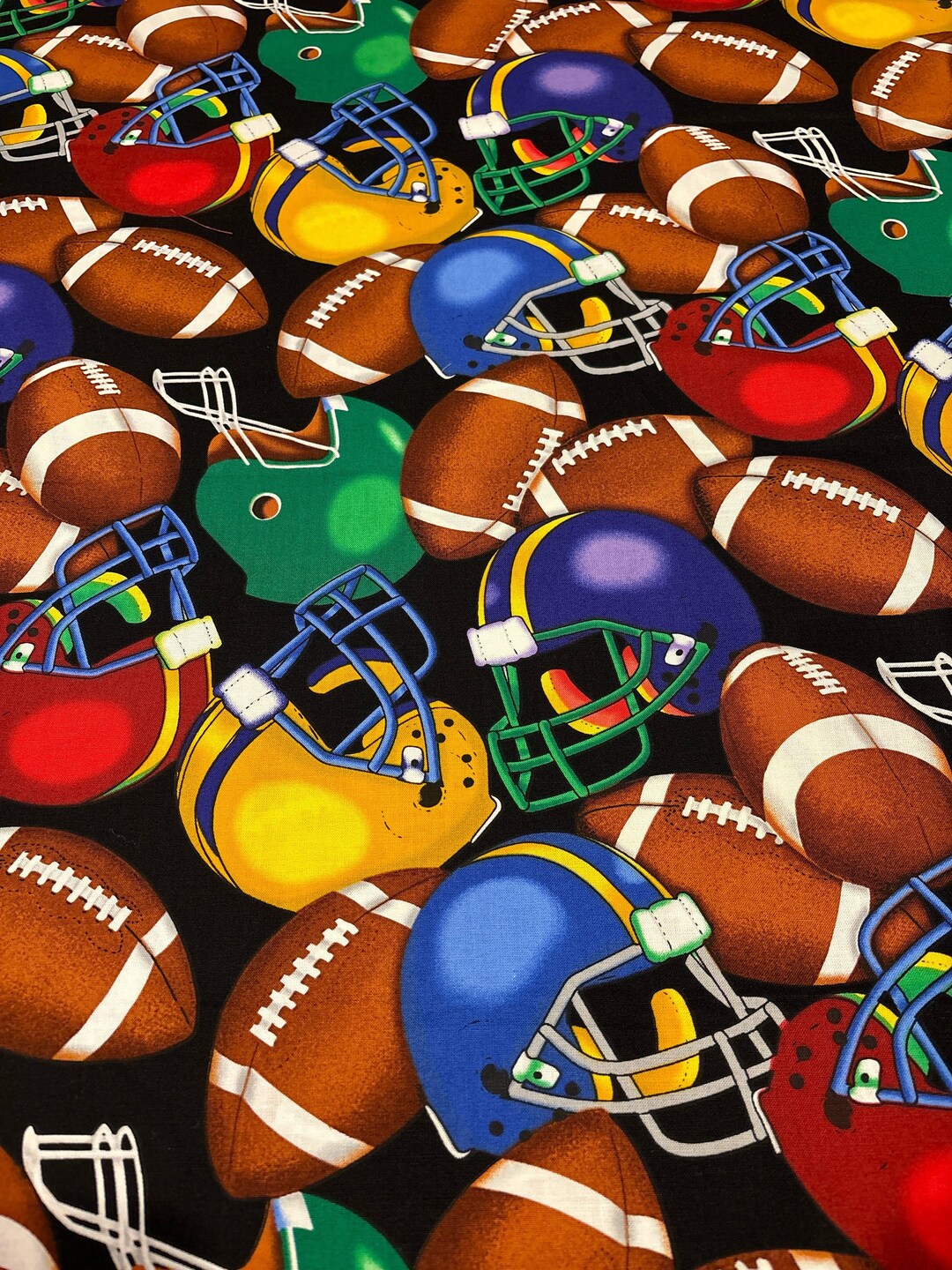 Timeless Treasures Football Theme Cotton Fabric - Etsy