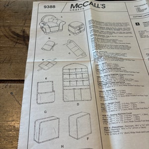Mccall's Crafts Pattern # 9388 Sewing Accessories - Etsy
