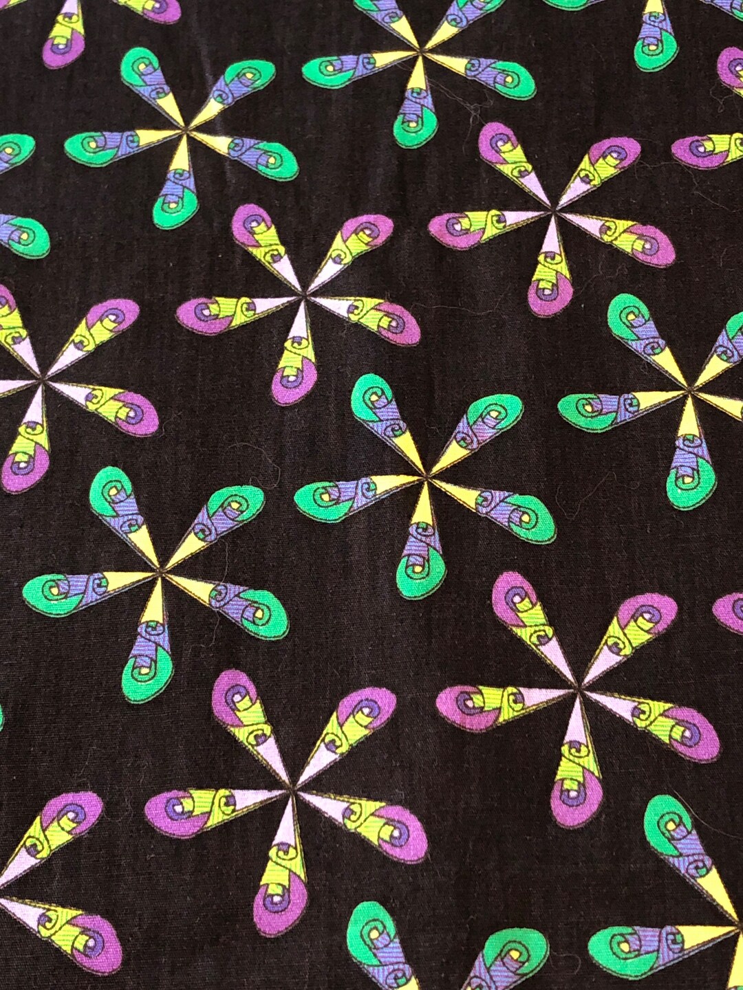 All Over Scrolls Themed Cotton Fabric - Etsy
