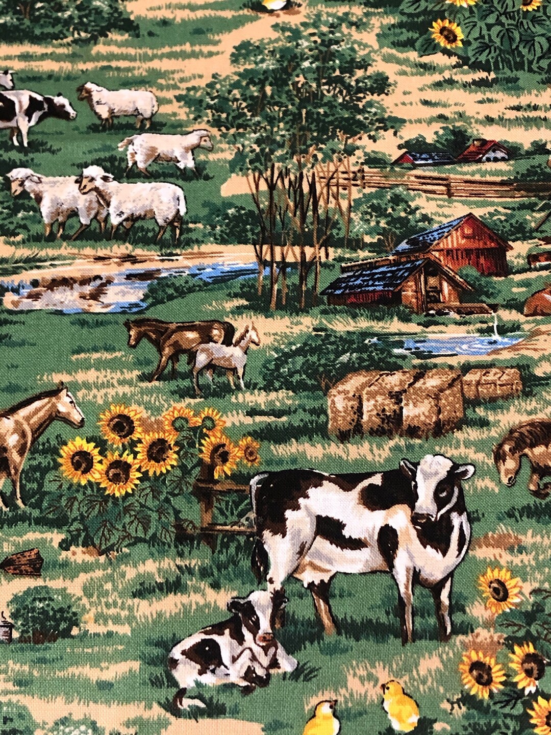 Cranston VIP Farm Theme Cotton Fabric - Etsy