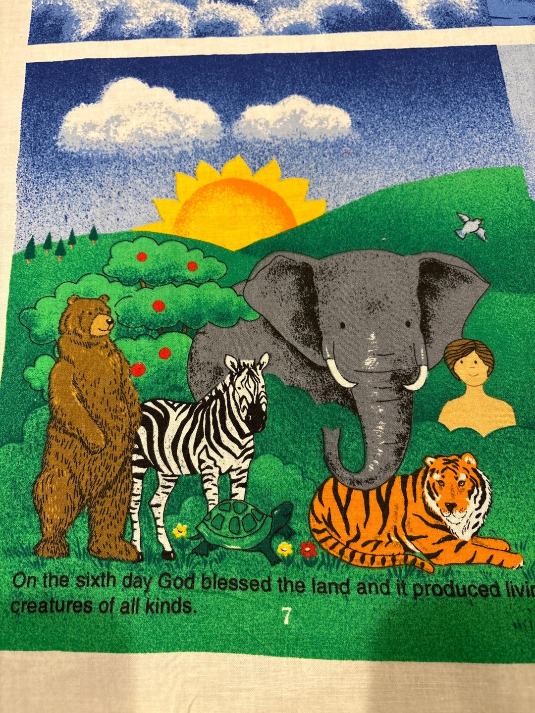 The Story of Creation Fabric Story Book Panel - Etsy
