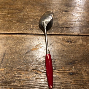 1950's Siegler Red Handled Spoon - Etsy