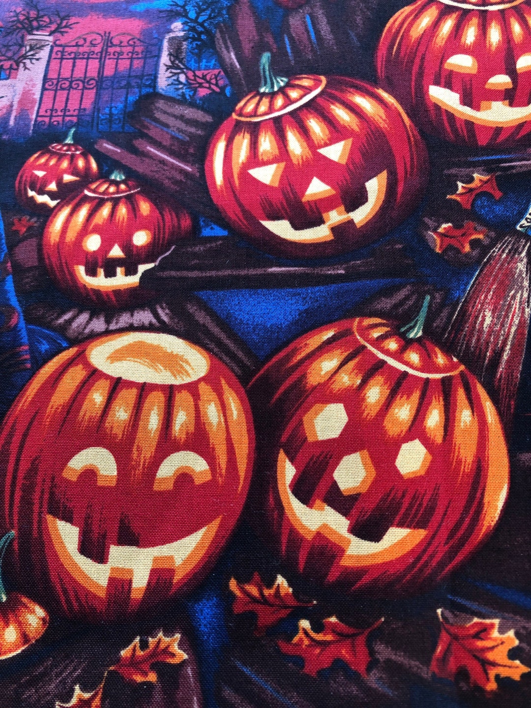 Alexander Henry Black Cats and Witches Hats Halloween Cotton Fabric - Etsy
