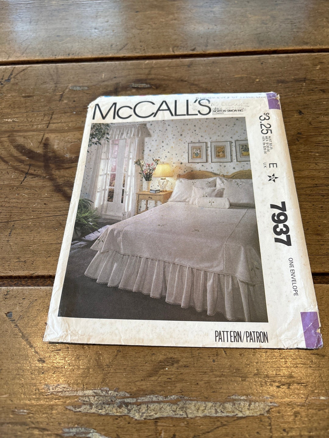 Mccall's Pattern # 7937 Bedroom Package and Blue Transfer - Etsy