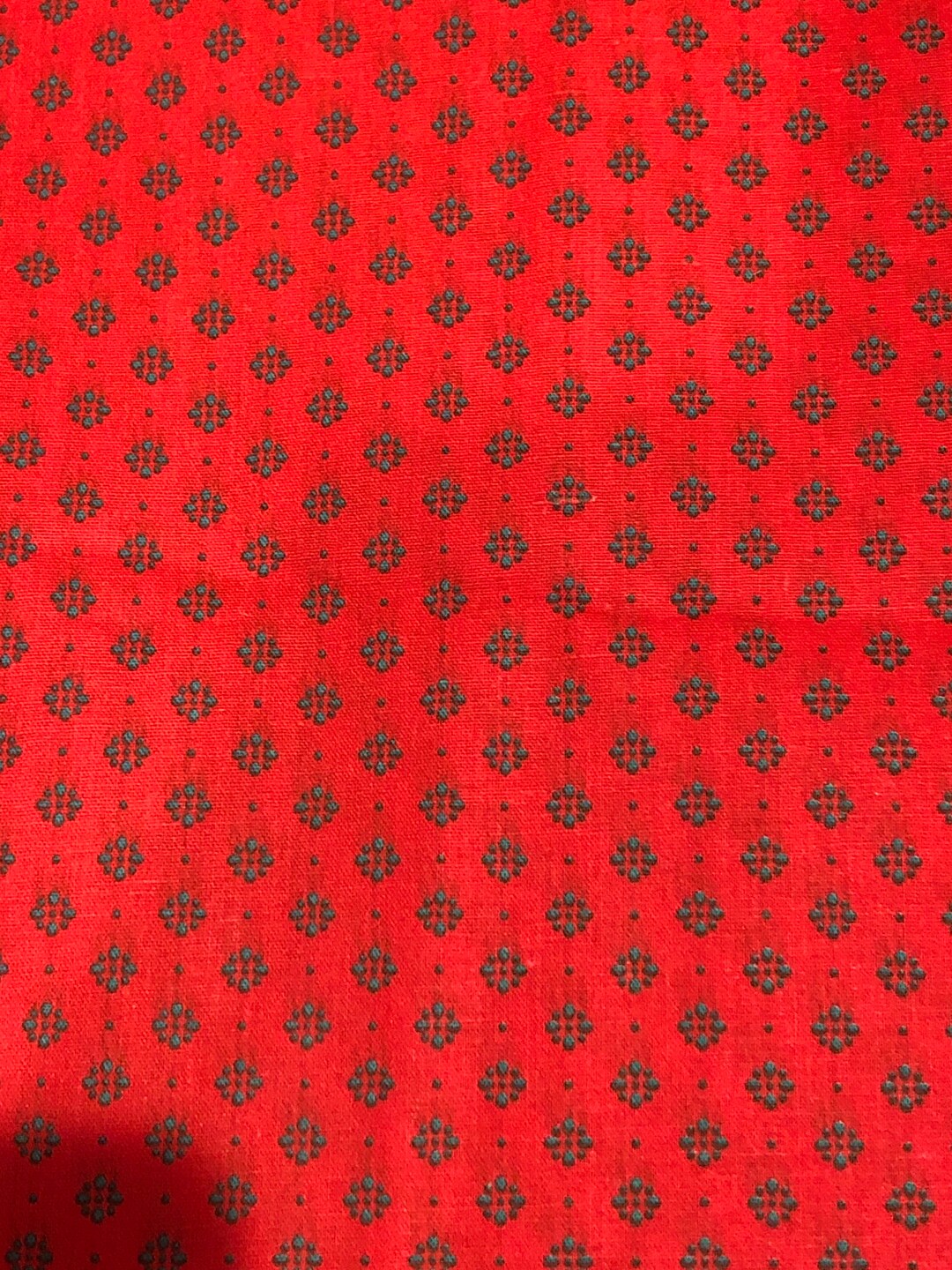 Red and Green Cotton Fabric - Etsy