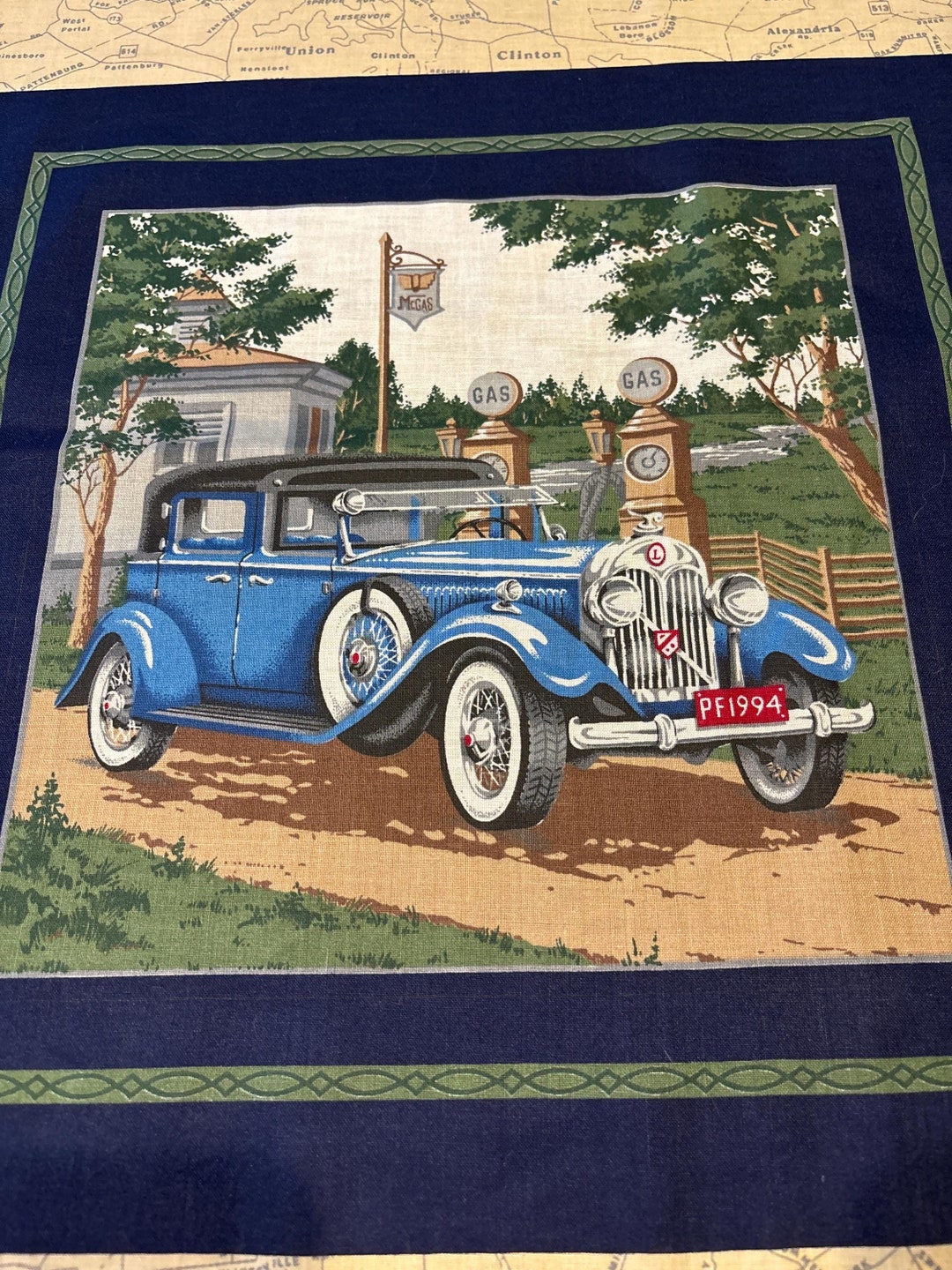 Cranston VIP Classic Antique Cars Fabric Pillow Panel - Etsy