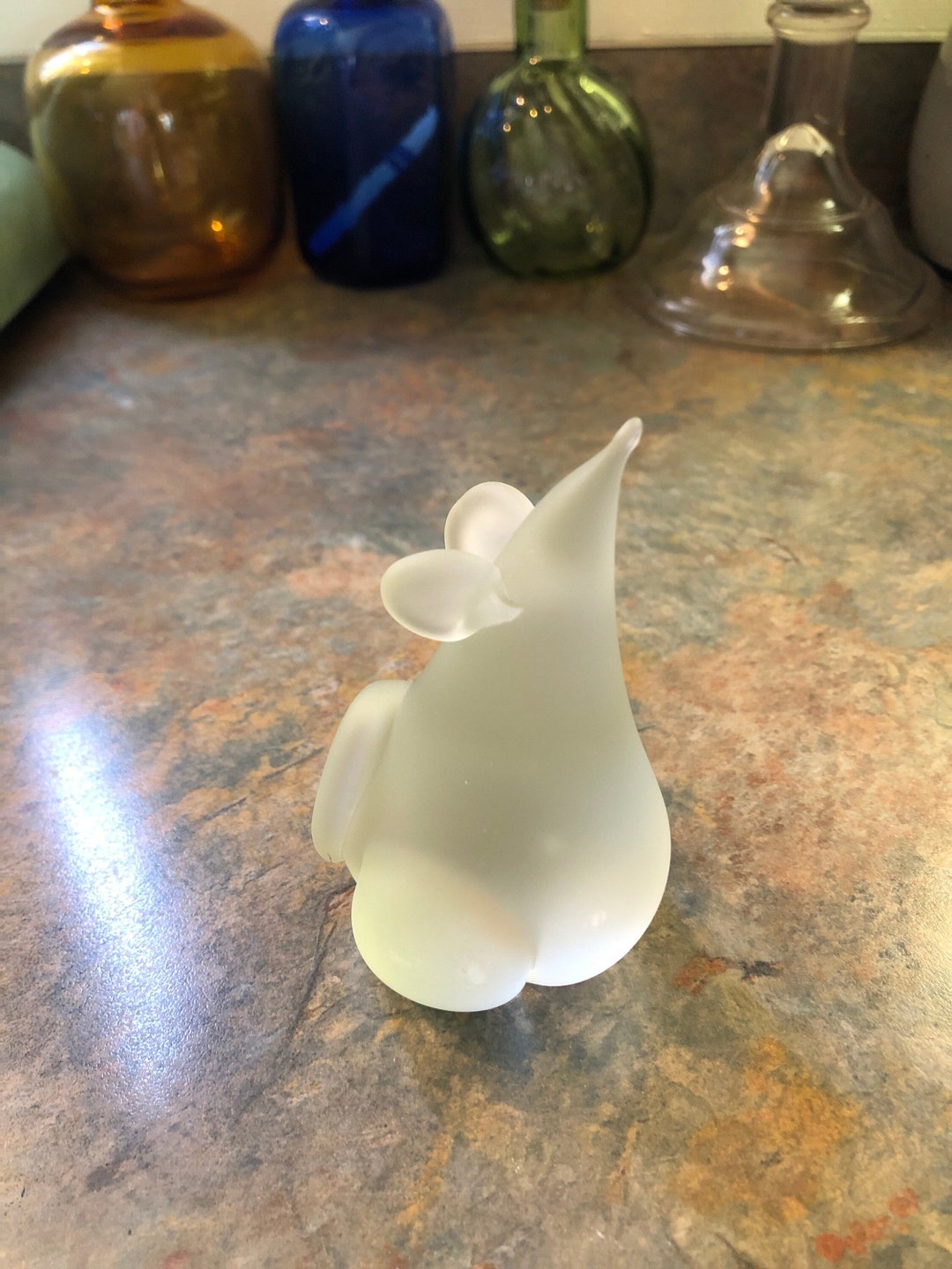 Frosted Glass Mouse - Etsy