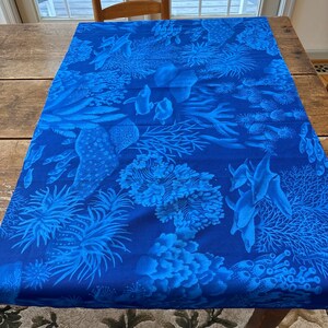 Springs Industries Blue Under the Sea Print Cotton Fabric - Etsy