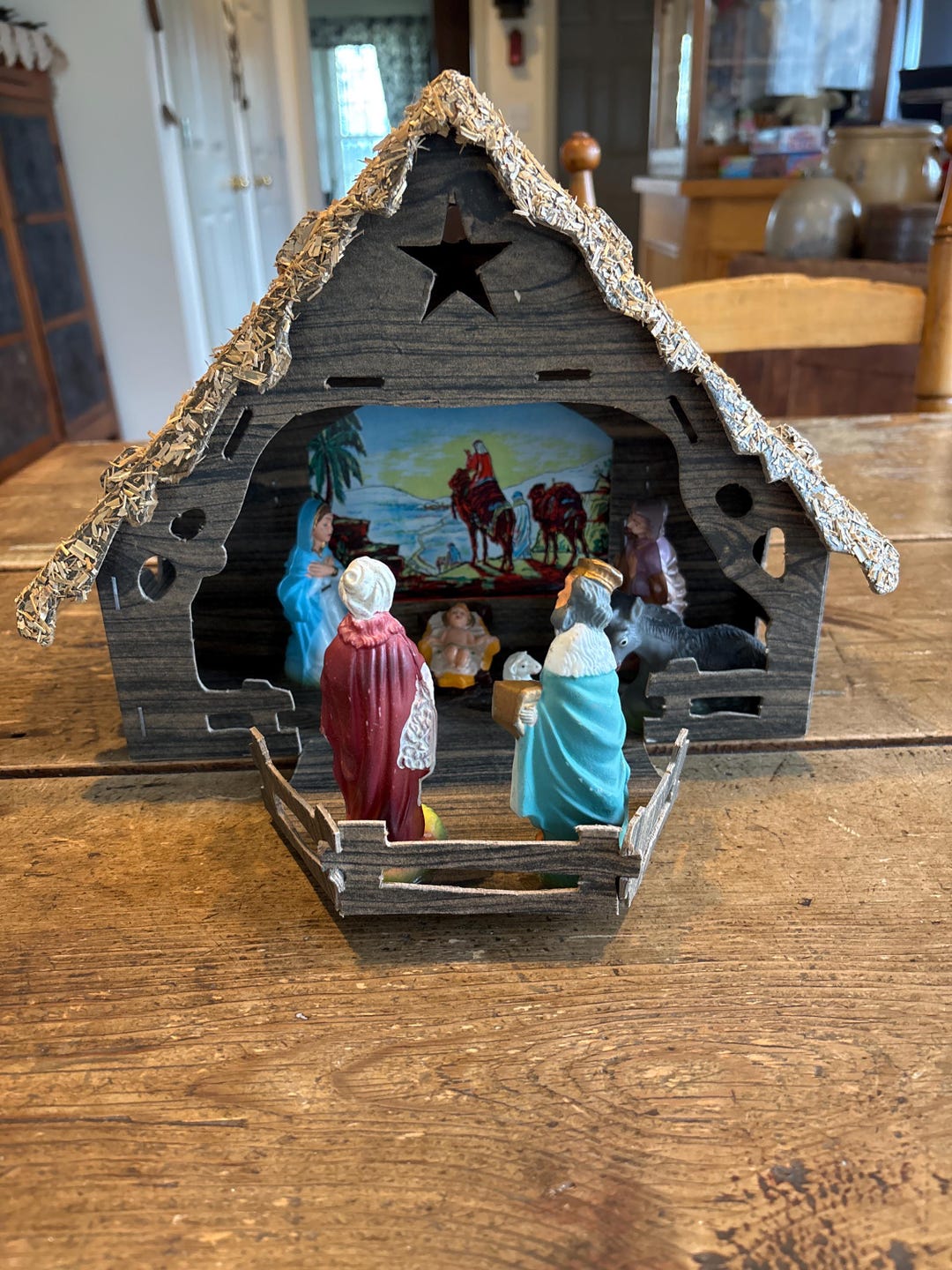 1950's Cardboard Nativity Manger Set - Etsy