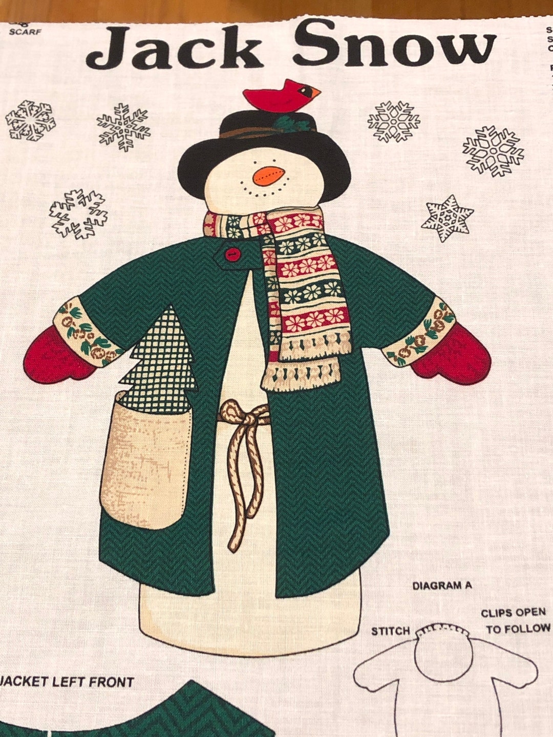 Jack Snow Cotton Fabric Panel - Etsy