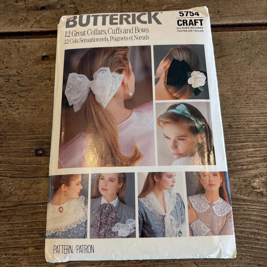 Buttrick Pattern # 5754 Collars, Cuffs and Bows - Etsy