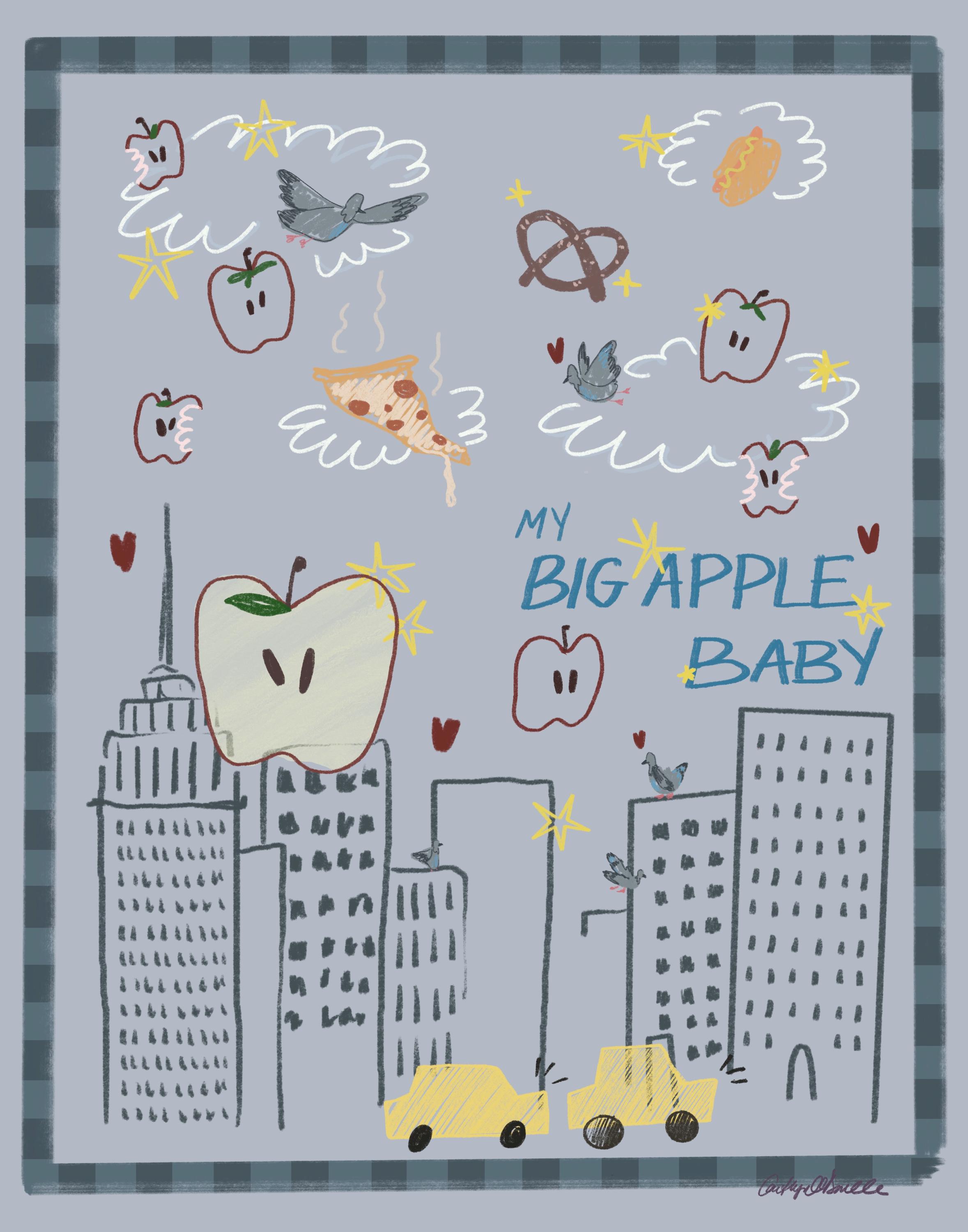 Big Apple Baby Nursery Art Print Digital File - Etsy