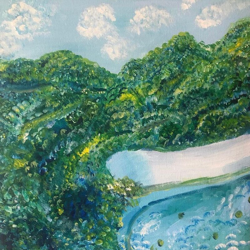 Pool Painting - Etsy