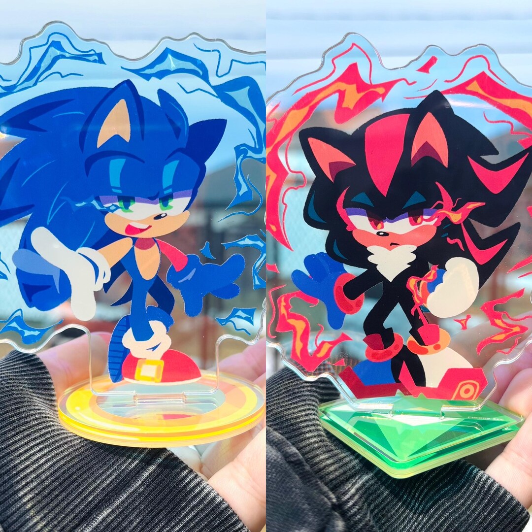 Sonic & Shadow HOLO STANDEES [PREORDERS] - Etsy