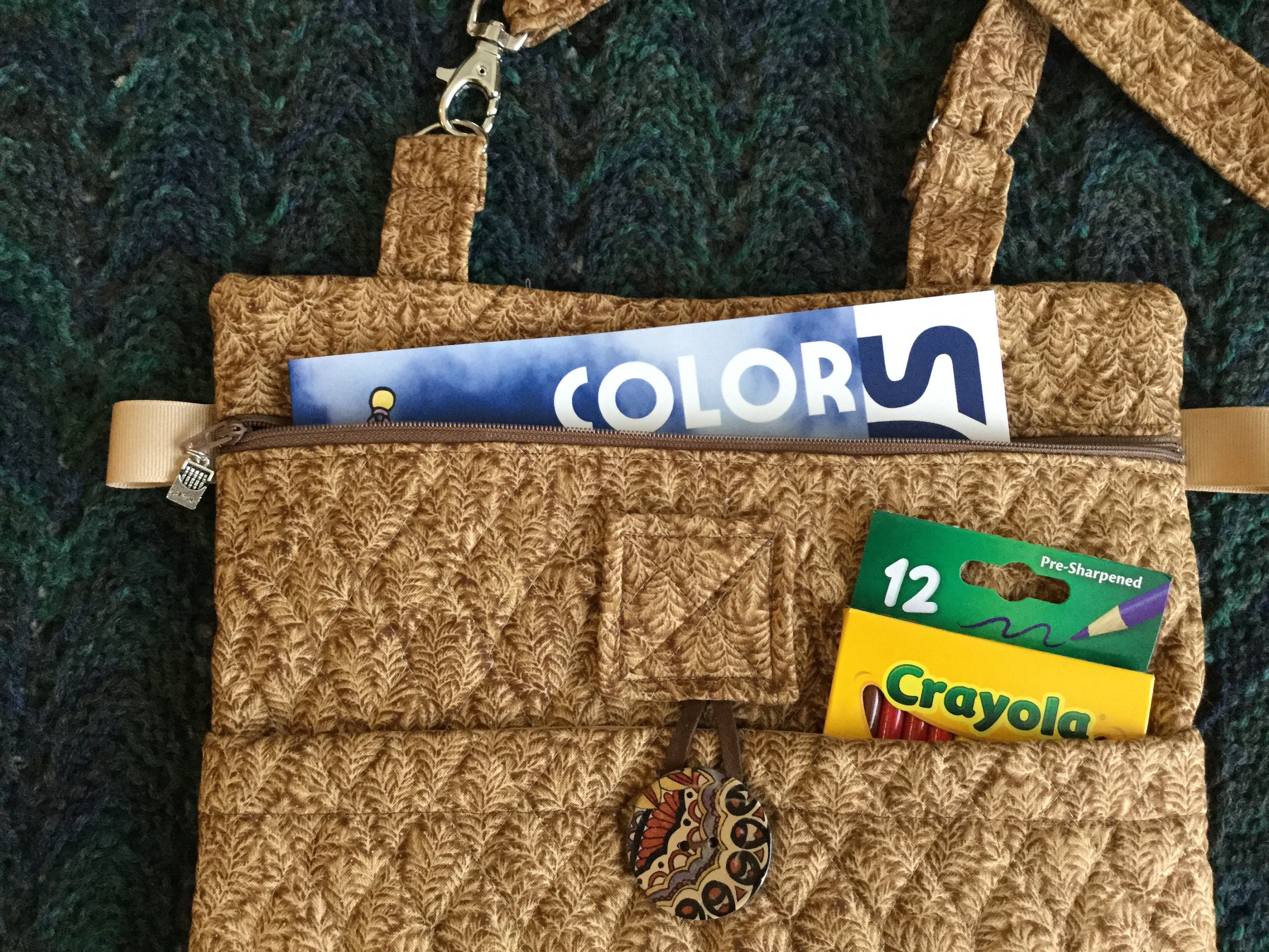 Coloring Book Shoulder Bag Brown - Etsy.de