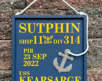 Us Navy Door Sign - Etsy