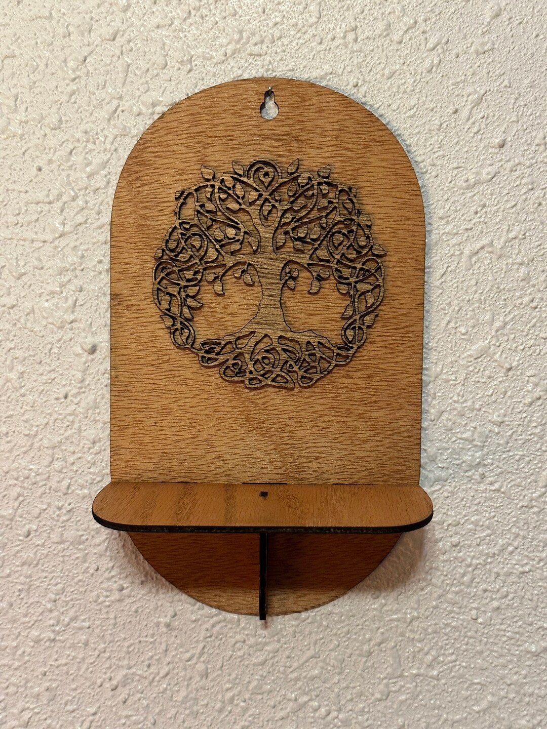 Wooden Tree of Life Knickknack Shelf - Etsy