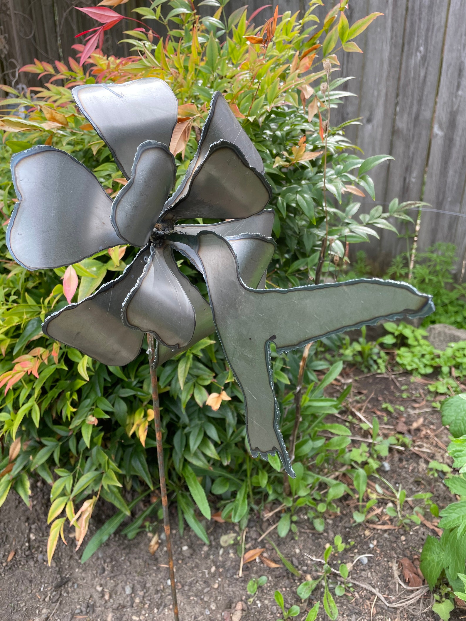 Metal Hummingbird Yard Art | Etsy