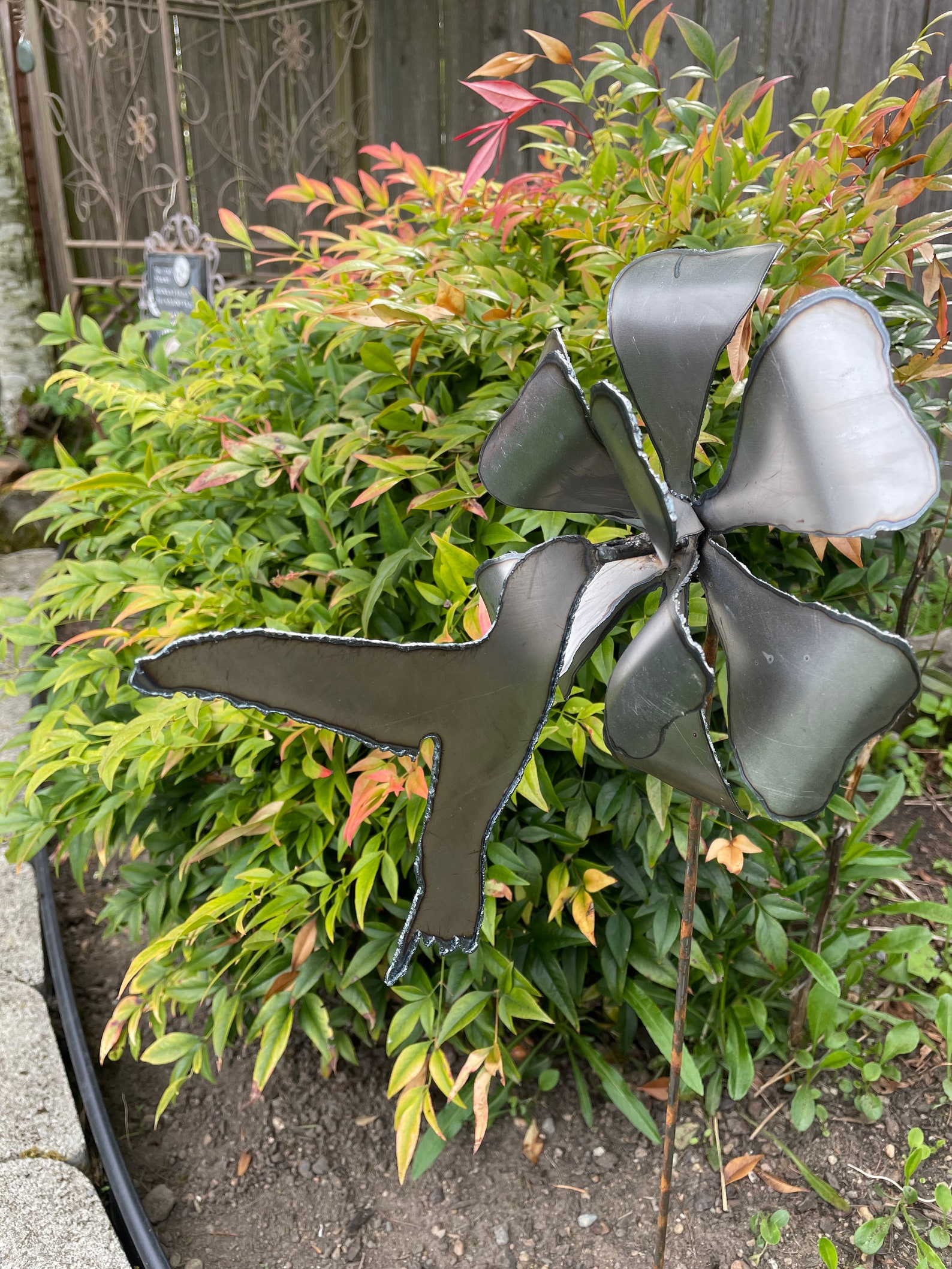 Metal Hummingbird Yard Art | Etsy
